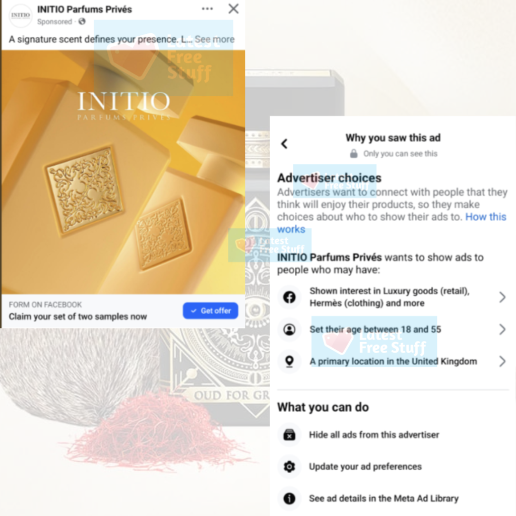 How To Claim A Free Initio Perfume | Latest Free Stuff | Freebies UK ...