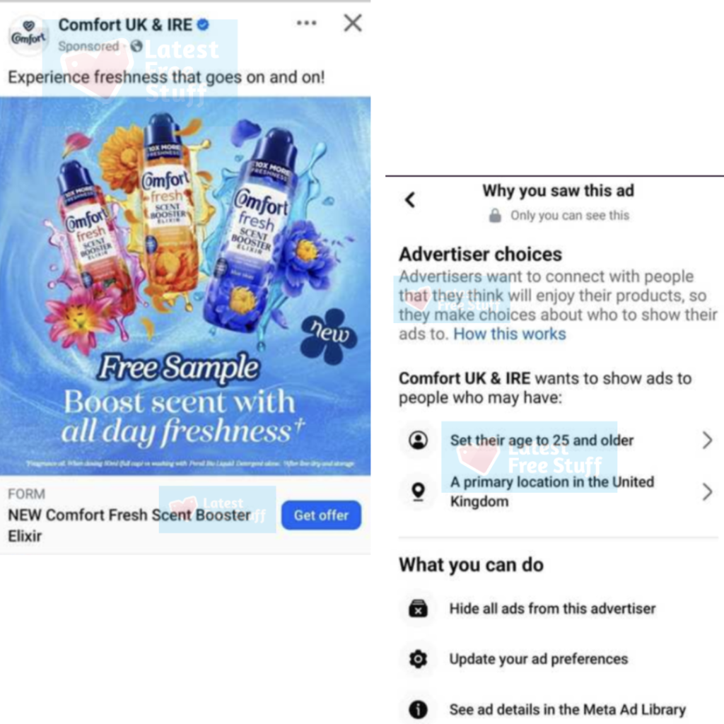 How To Claim A Free Comfort Laundry Scent Booster | Latest Free Stuff ...