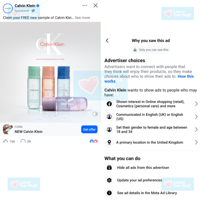 How To Claim A Free Calvin Klein Body Mist | Latest Free Stuff ...